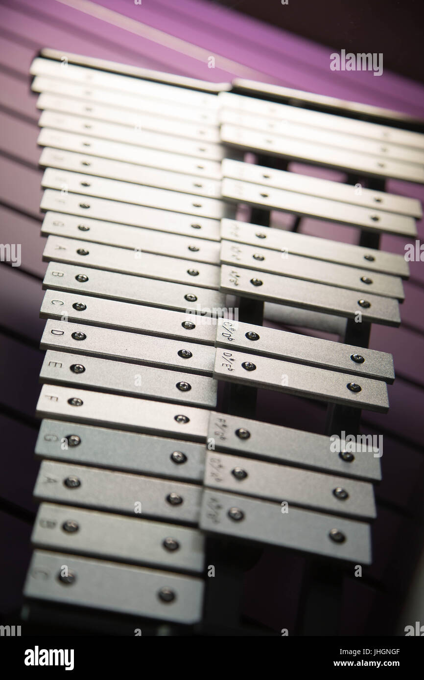 Beautiful xylophone reflections no people Stock Photo - Alamy