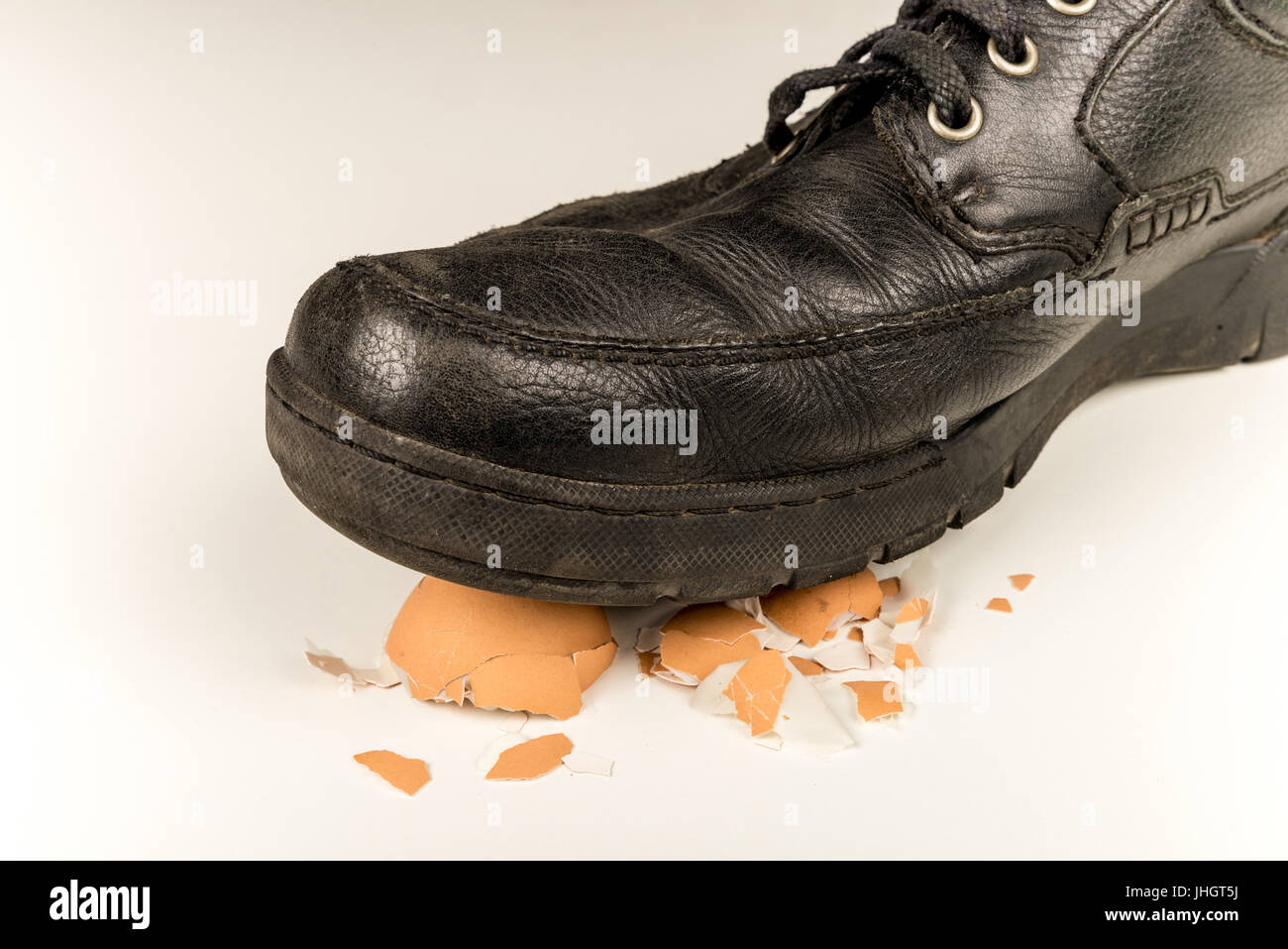 Walking on eggshells, a conceptual shot Stock Photo - Alamy