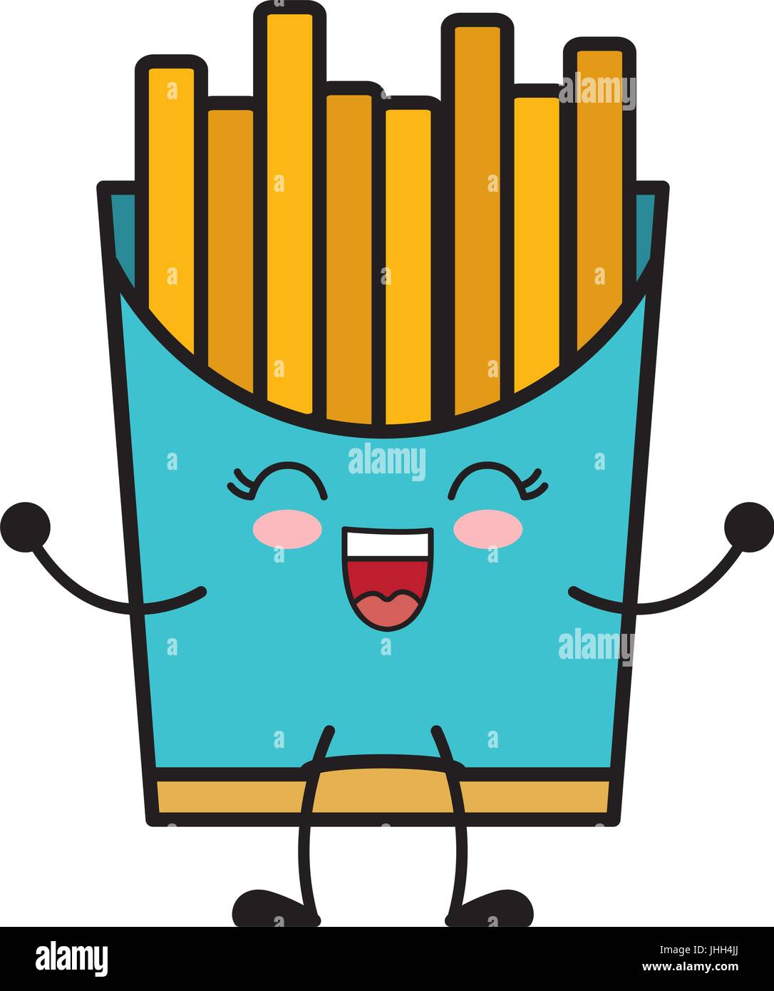 french fries box icon over white background vector illustration Stock ...