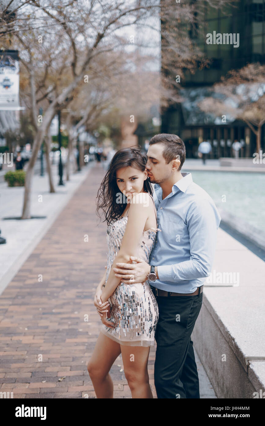 beautiful couple in the city Stock Photo - Alamy