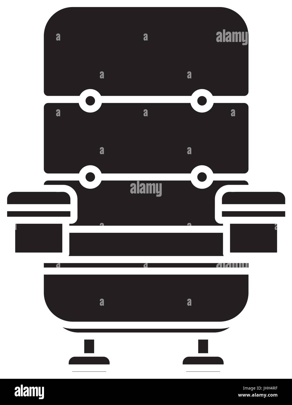 theatre chair icon over white background vector illustration Stock ...