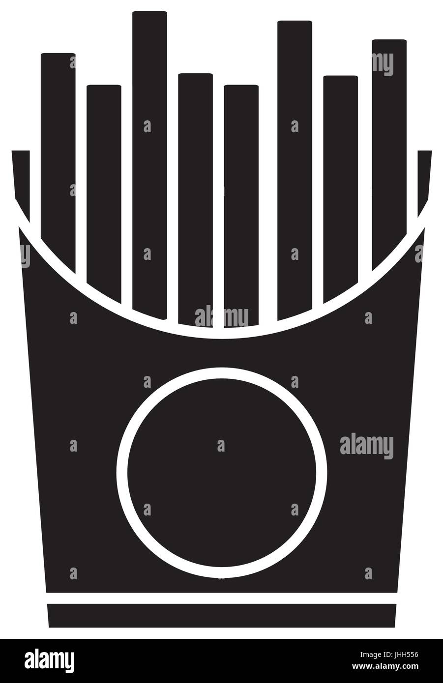 french fries box icon over white background vector illustration Stock ...