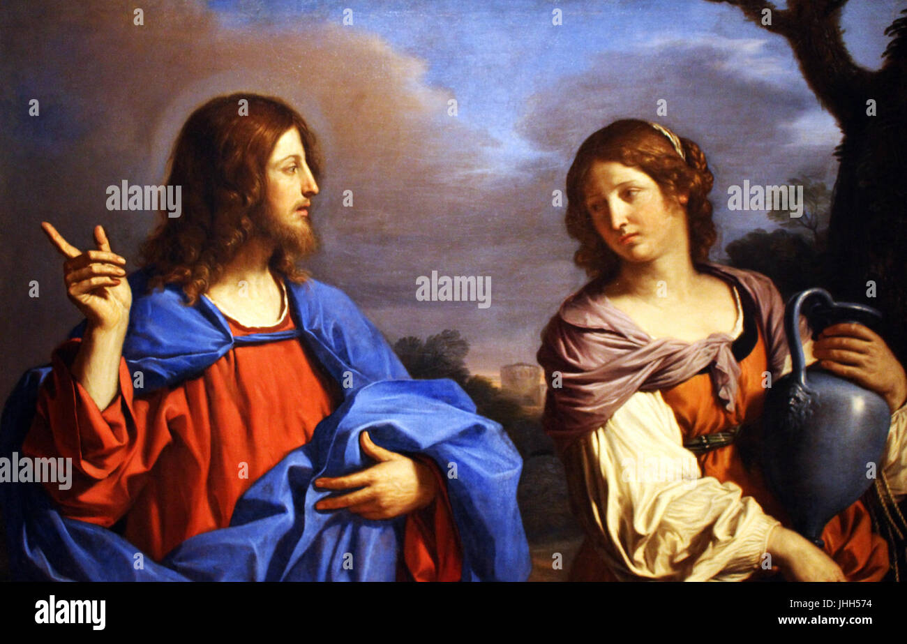 Jesus Christ with a Samarian woman-Pixabay Stock Photo - Alamy