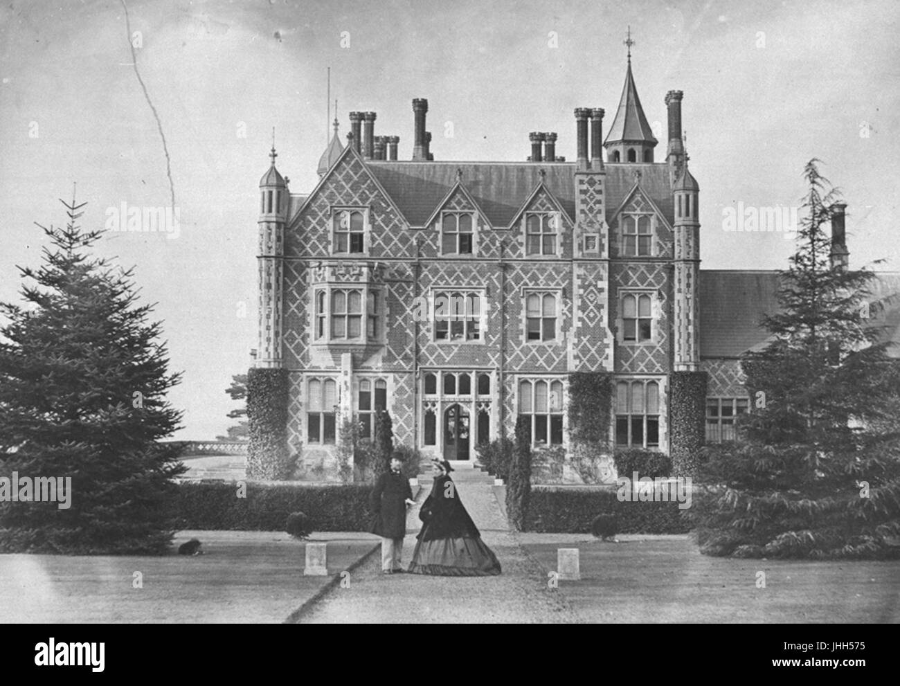 Horstead Place circa 1860 Stock Photo - Alamy