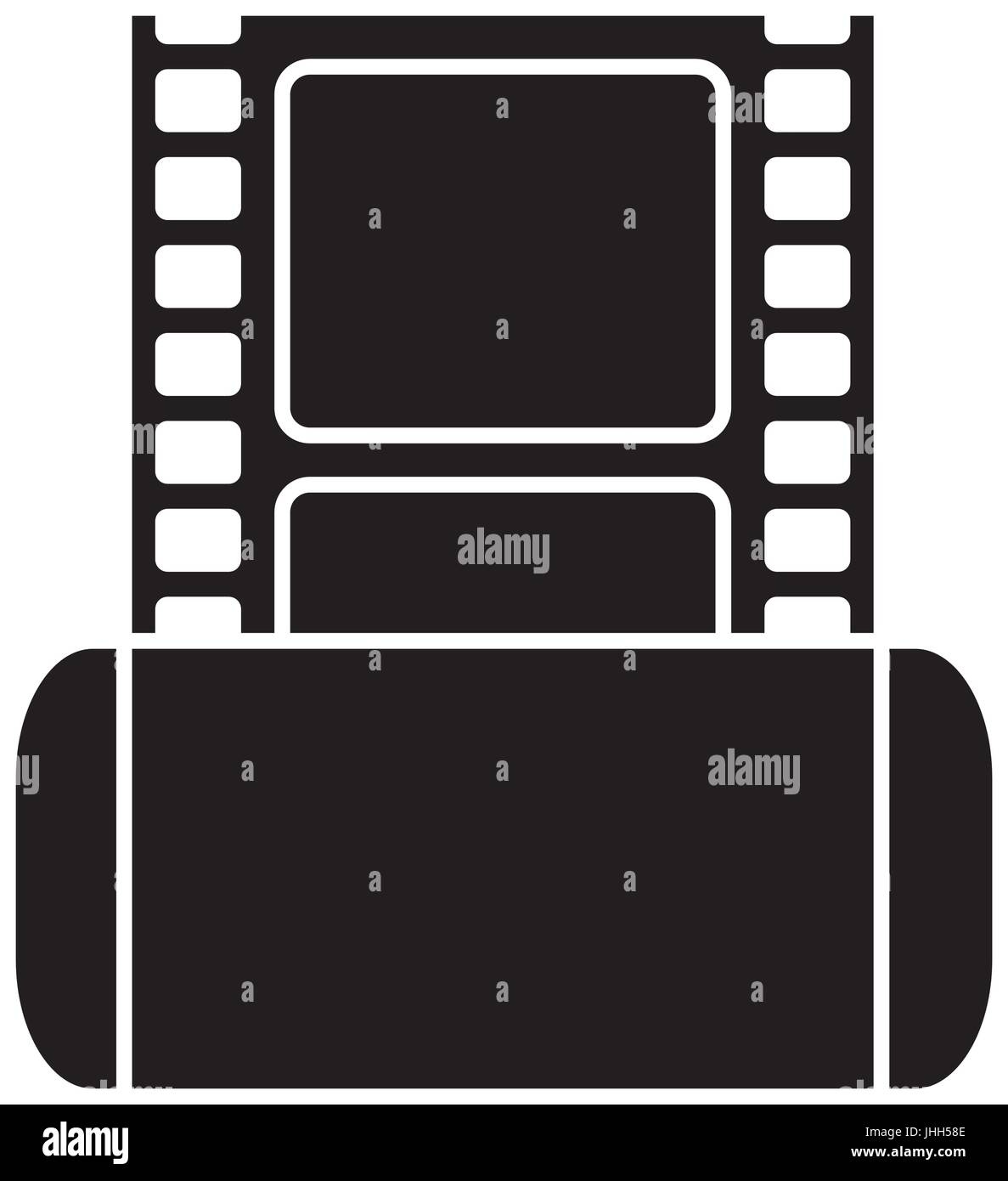 cinema film tape icon over white background vector illustration Stock ...