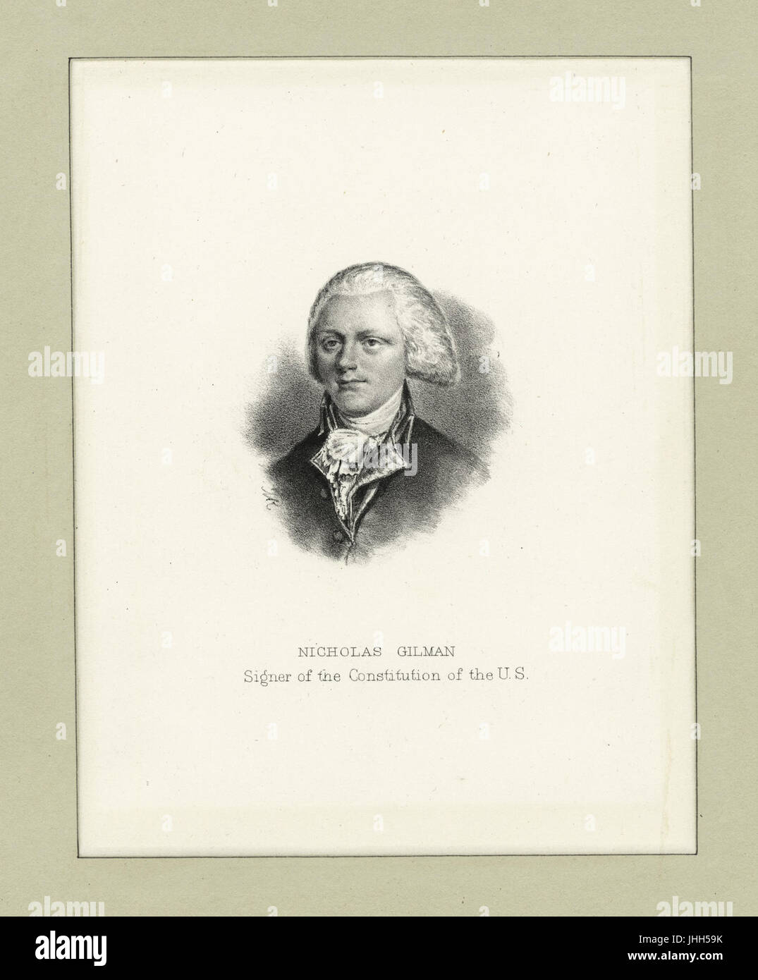 Nicholas Gilman, signer of the Constitution of the U.S (NYPL b12349193 ...