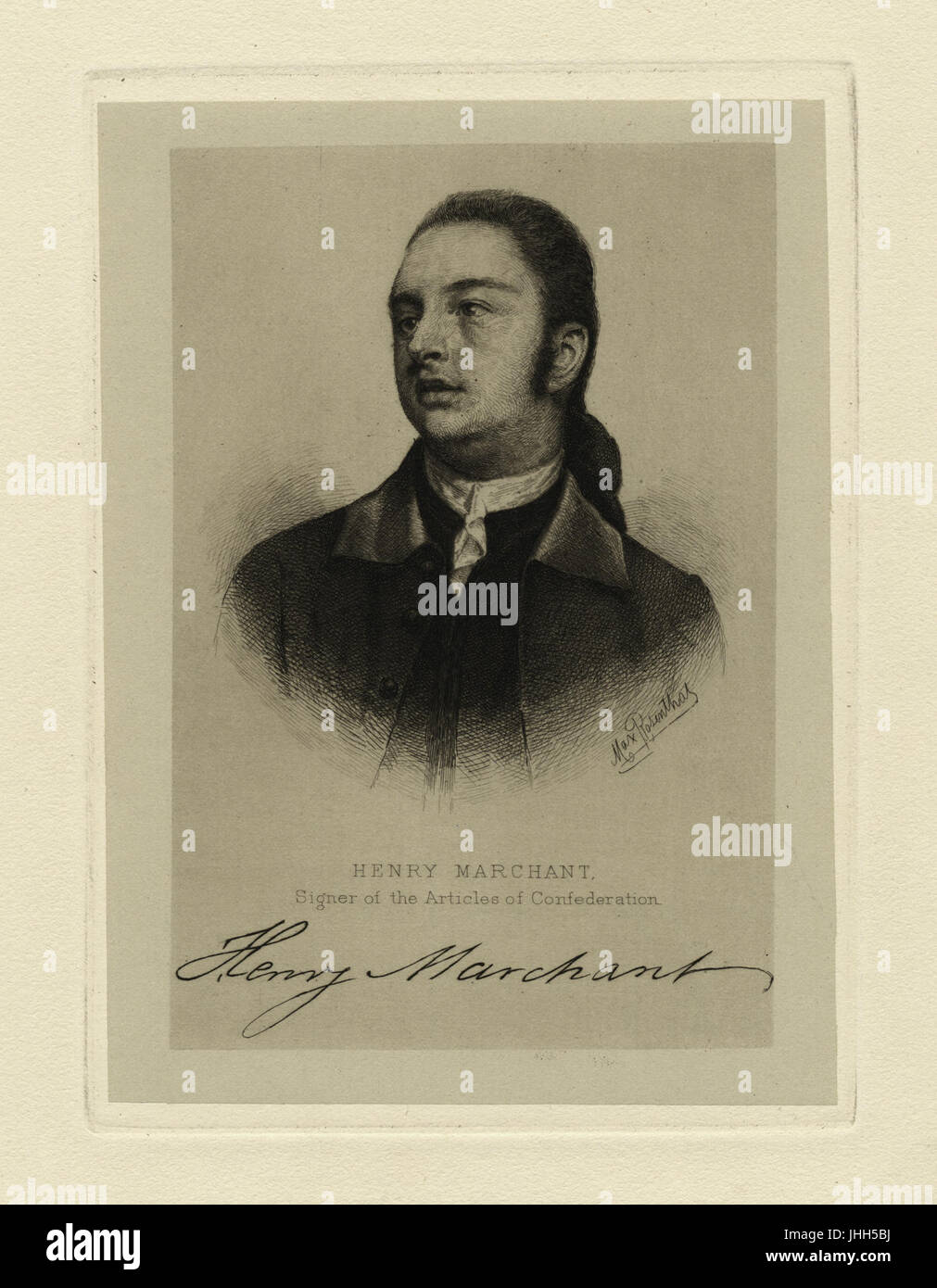 Henry Marchant, signer of the Articles of Confederation (NYPL b12349188 ...