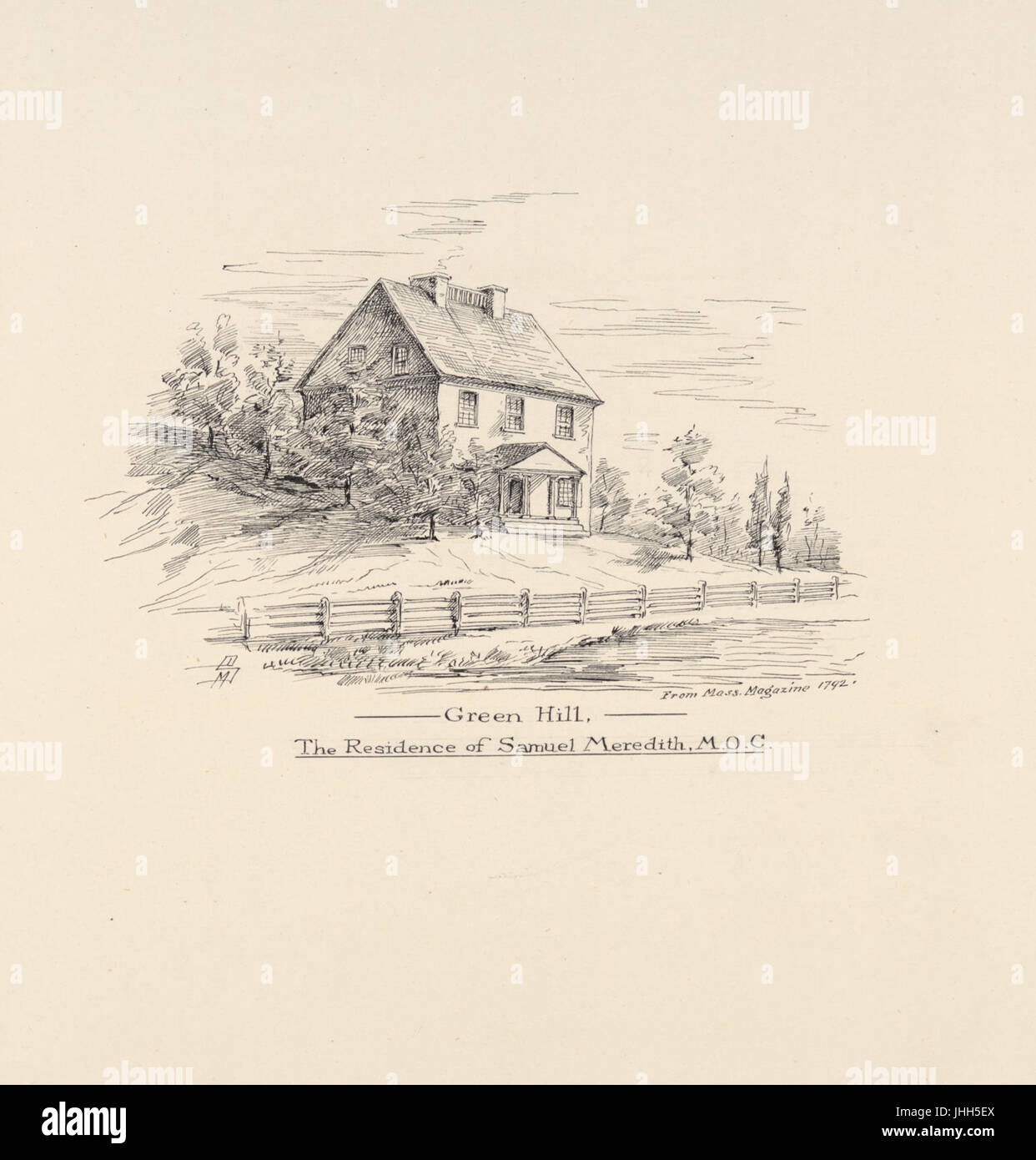 Green Hill, the residence of Samuel Meredith, MOC (NYPL b12349196 ...
