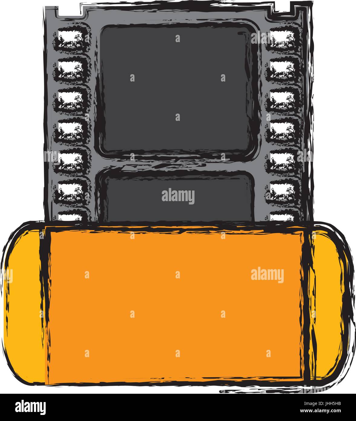 cinema film tape icon over white background vector illustration Stock ...