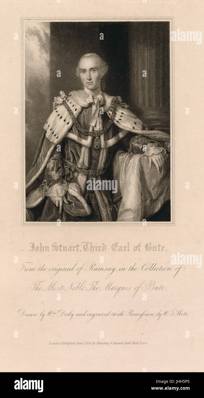 John Stuart, Third Earl of Bute (NYPL Hades-247504-421588 Stock Photo ...