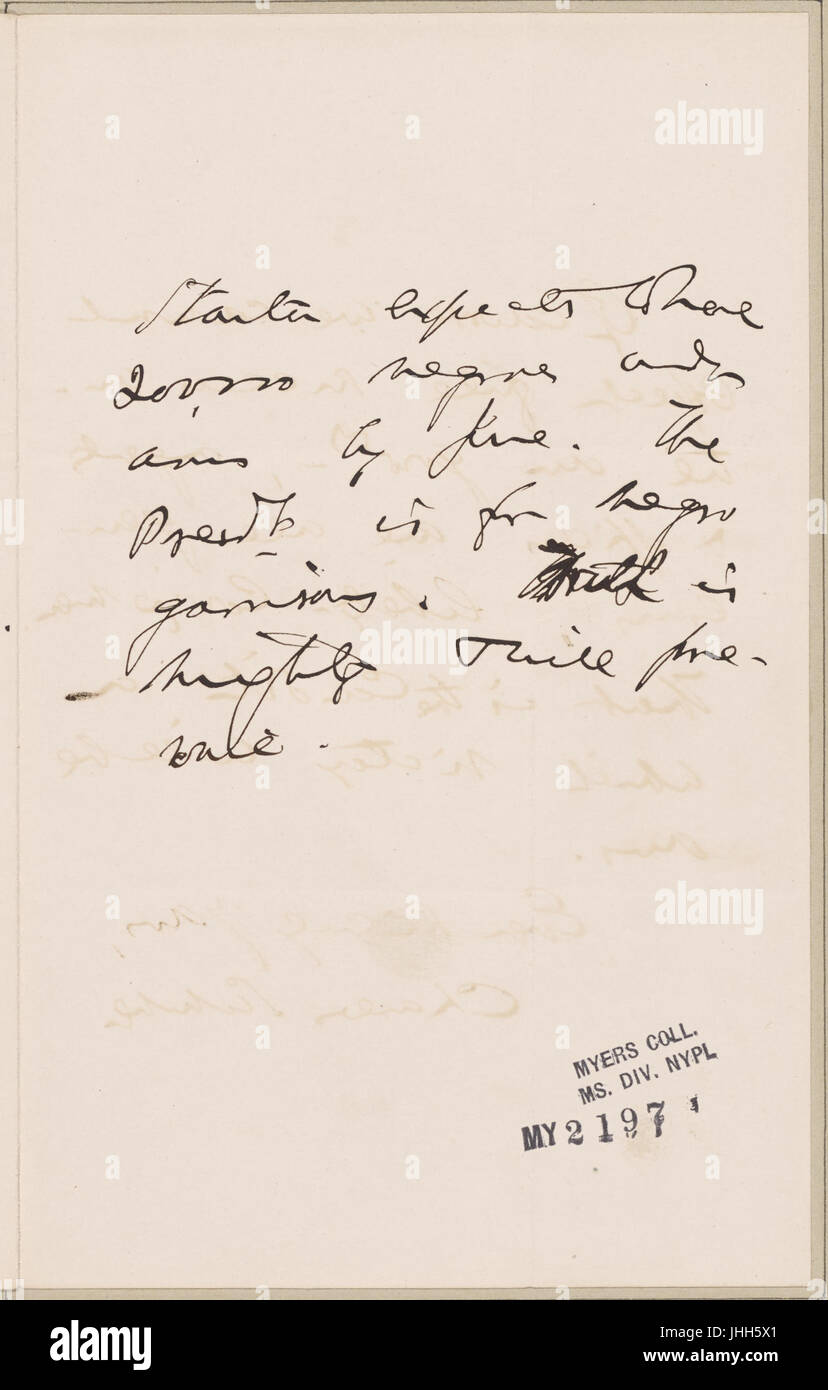 Sumner, Charles. To Charles Scribner (NYPL b11868620-5392600 Stock ...