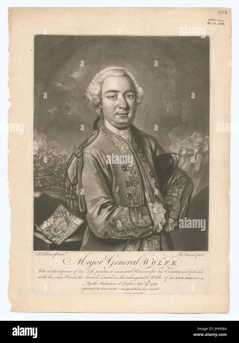 Major General Wolfe, who, at the expence of his life, purchas'd ...