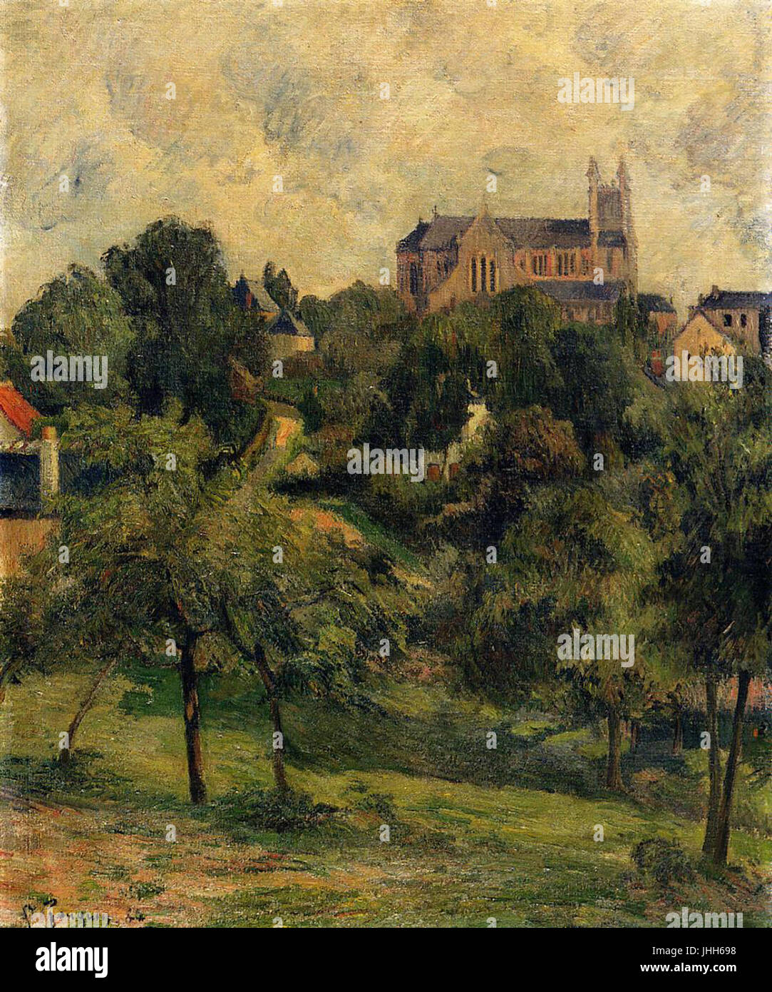 Gauguin 1884 Notre-Dame-des-Anges, Rouen Stock Photo - Alamy