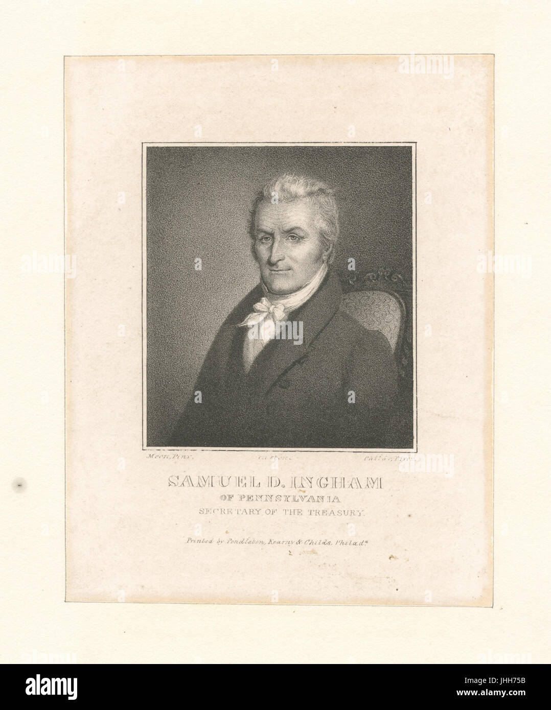 Samuel D. Ingham of Pennsylvania Secretary of the Treasury (NYPL Hades ...