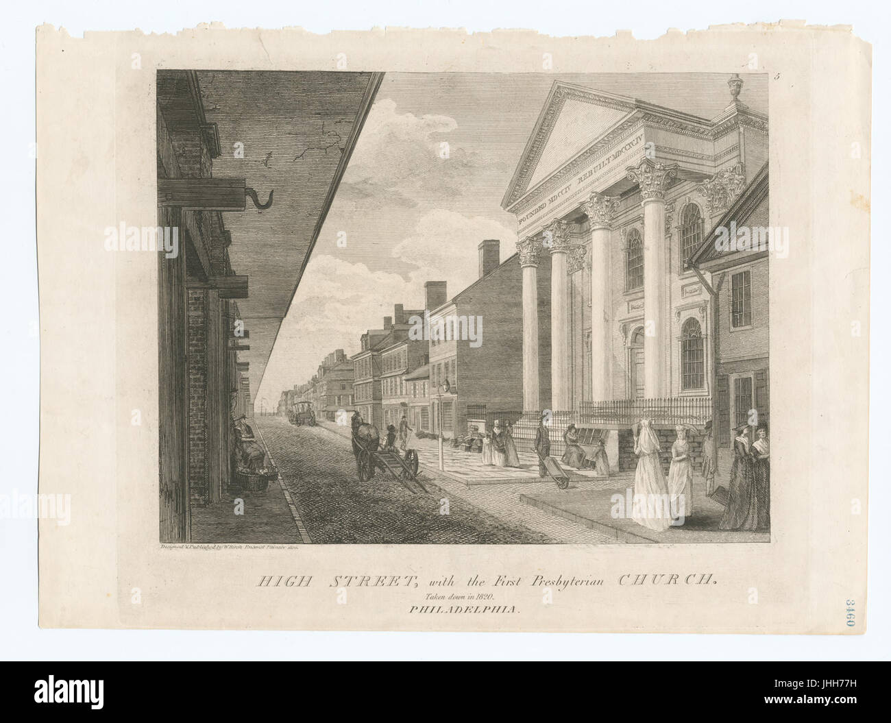 High Street, with the First Presbyterian Church (NYPL Hades-280127 ...