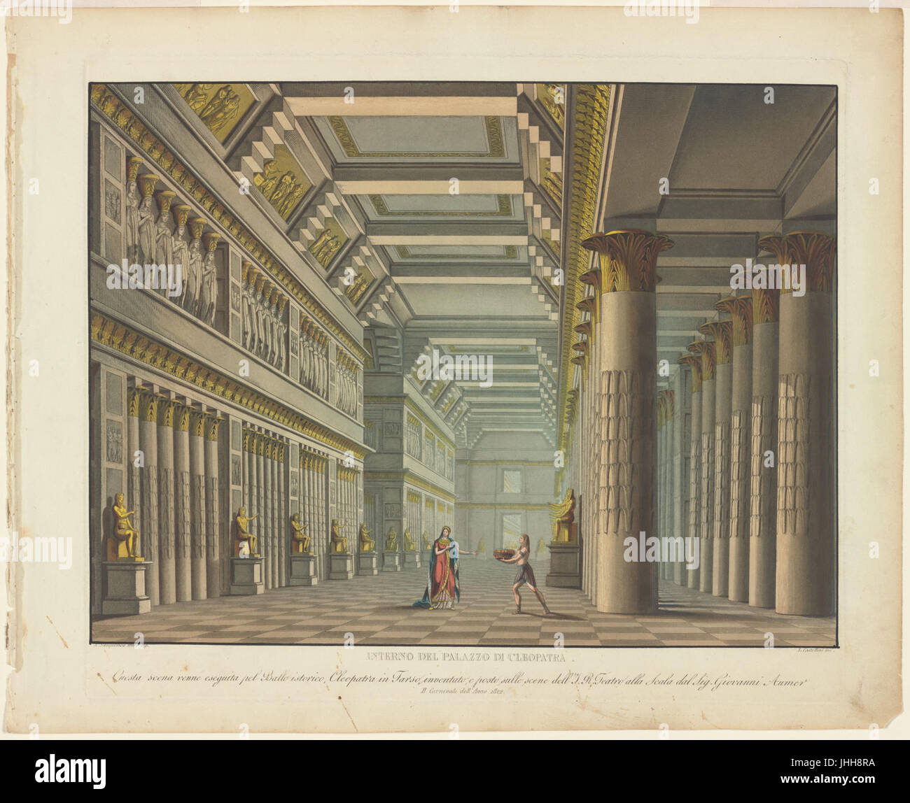 Interno del Palazzo Cleopatra (NYPL b12145859-5574779 Stock Photo - Alamy