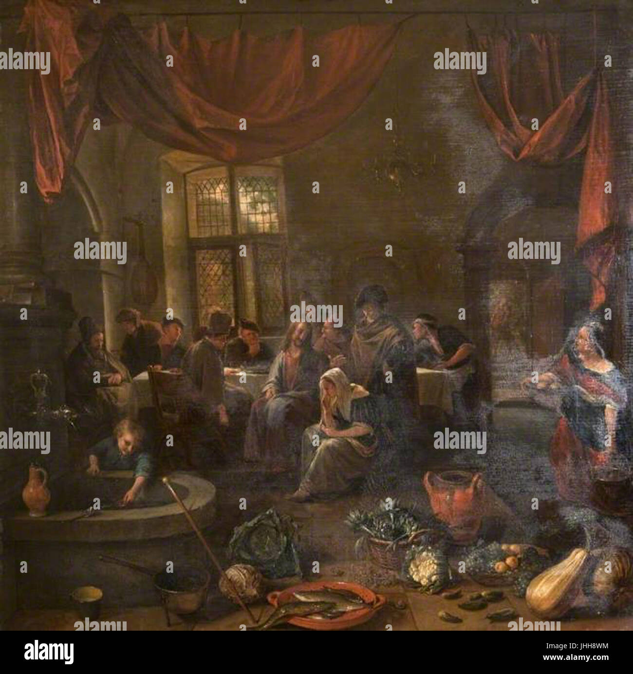 Jan Steen - Christ in the House of Mary and Martha GL GM PL 96 Stock ...