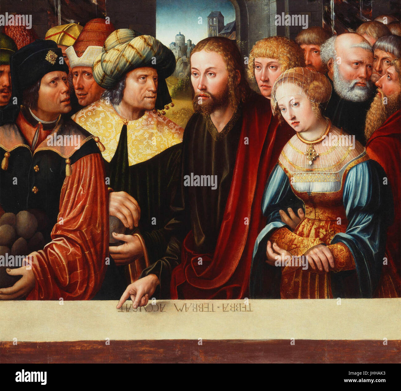 Hans Kemmer - Jesus und die Ehebrecherin (Christie's 2000 Stock Photo ...