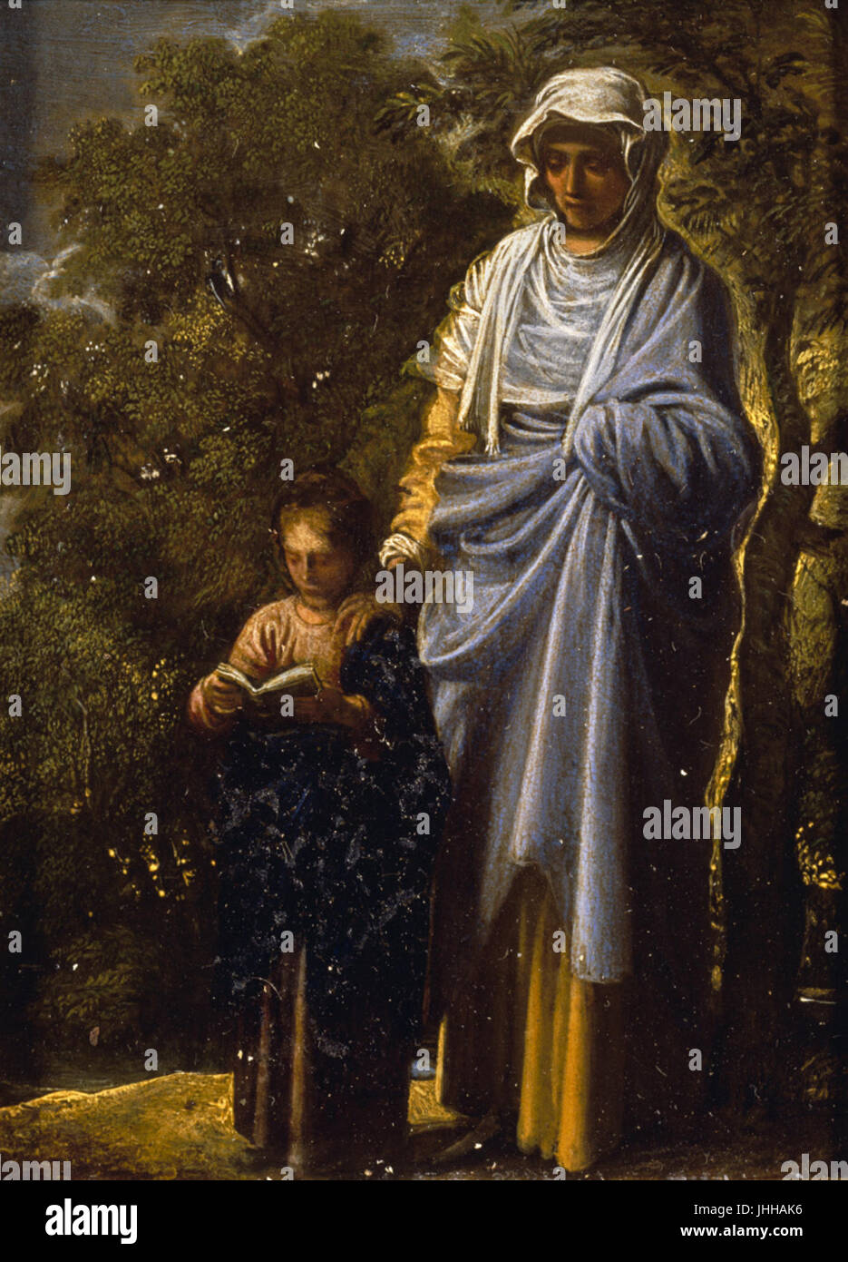 Adam Elsheimer - The Virgin and St Anne Stock Photo - Alamy