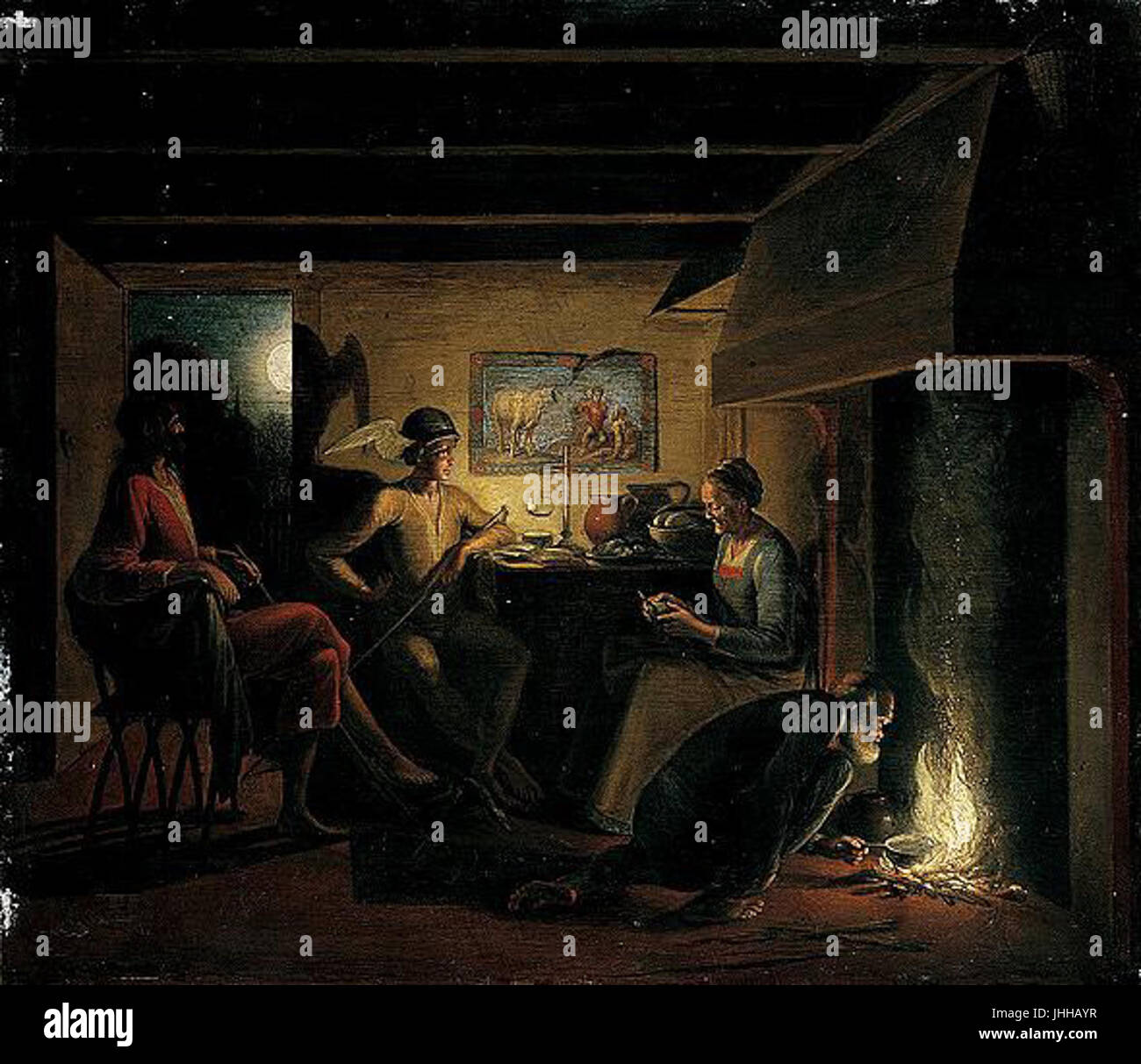 This painting by Hendrick Goudt depicts the mythological scene of ...