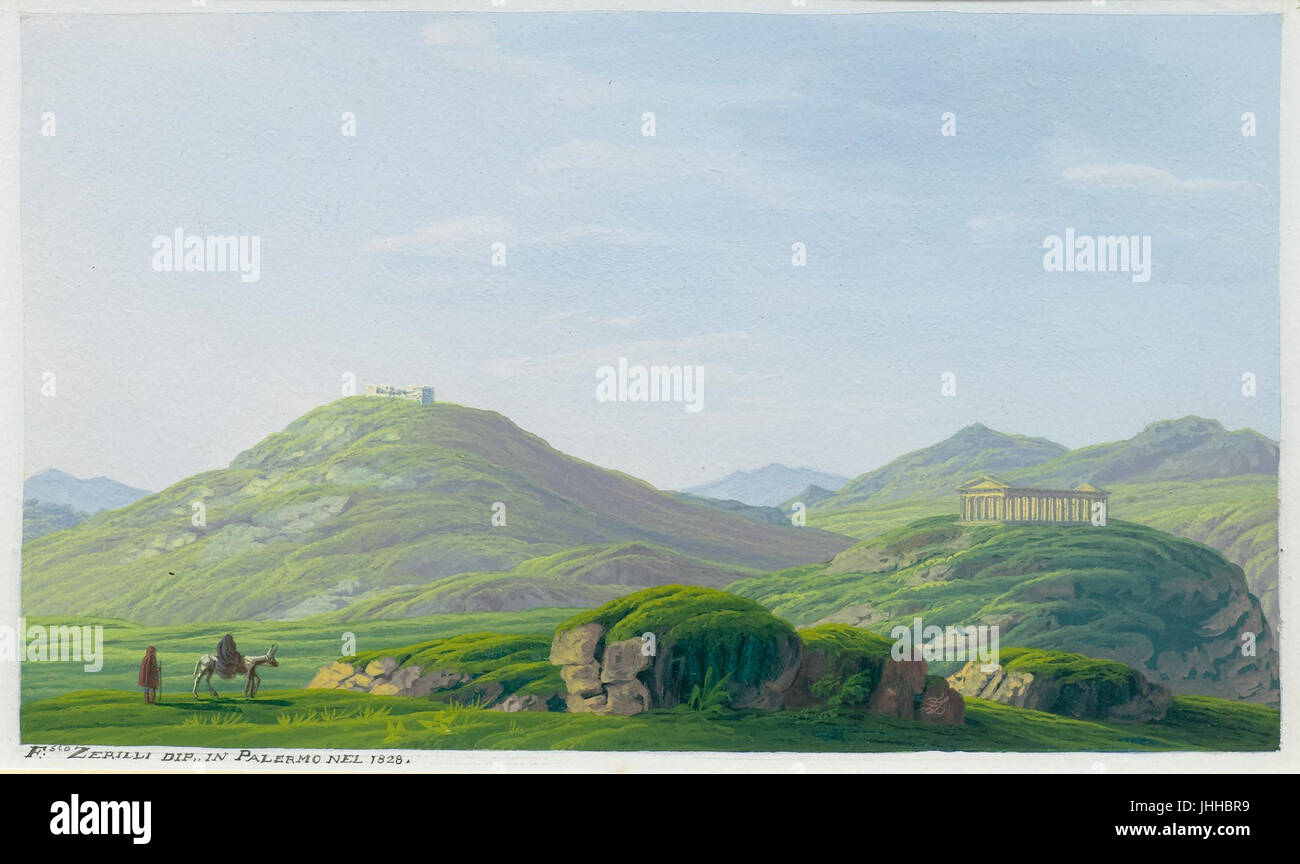 Francesco Zerilli Segesta 1828 Stock Photo - Alamy