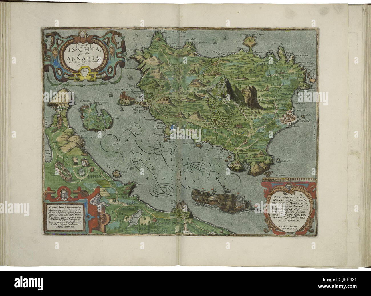 Ischia map hi-res stock photography and images - Alamy