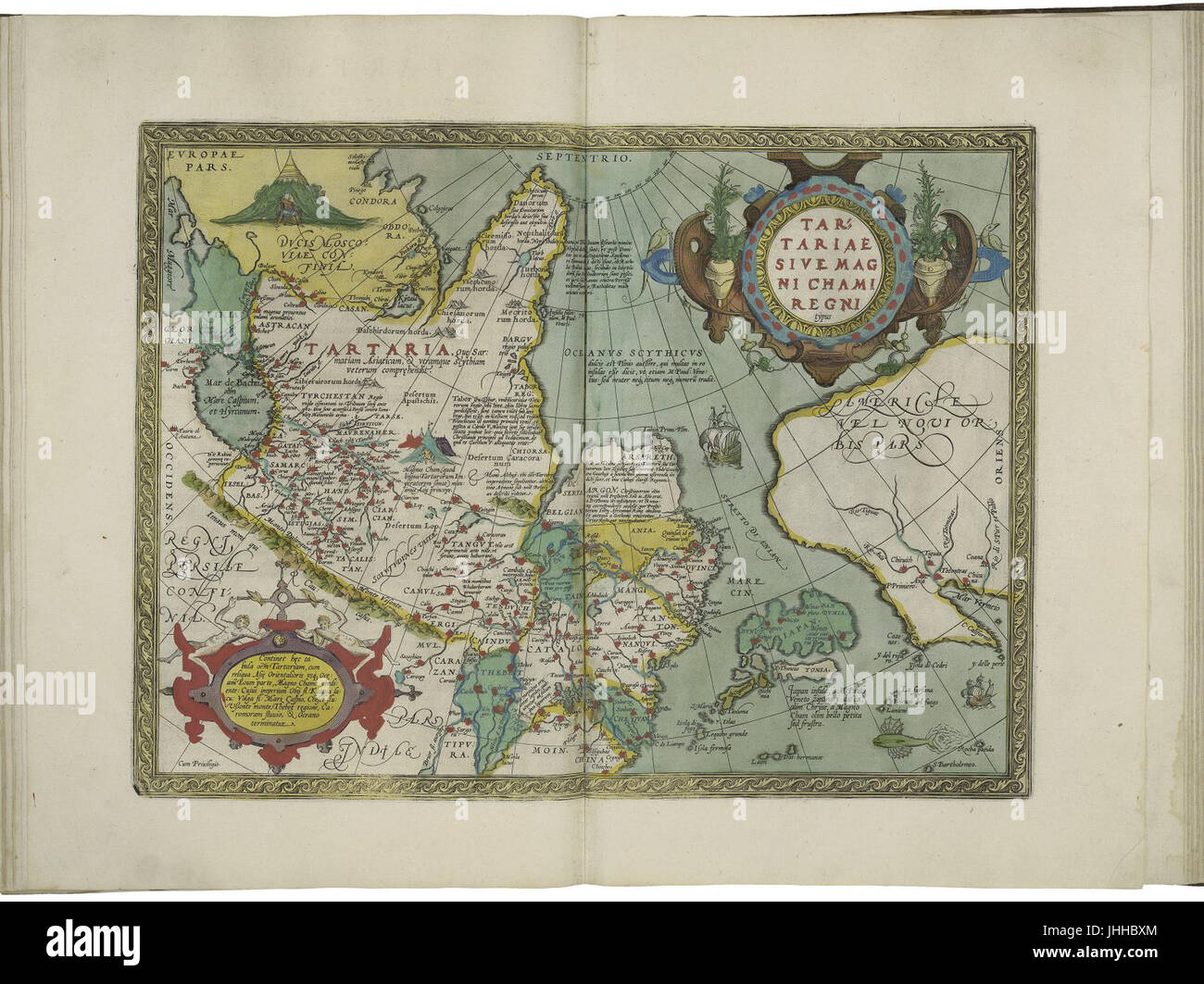 Map of Tartaria by Abraham Ortelius Stock Photo - Alamy