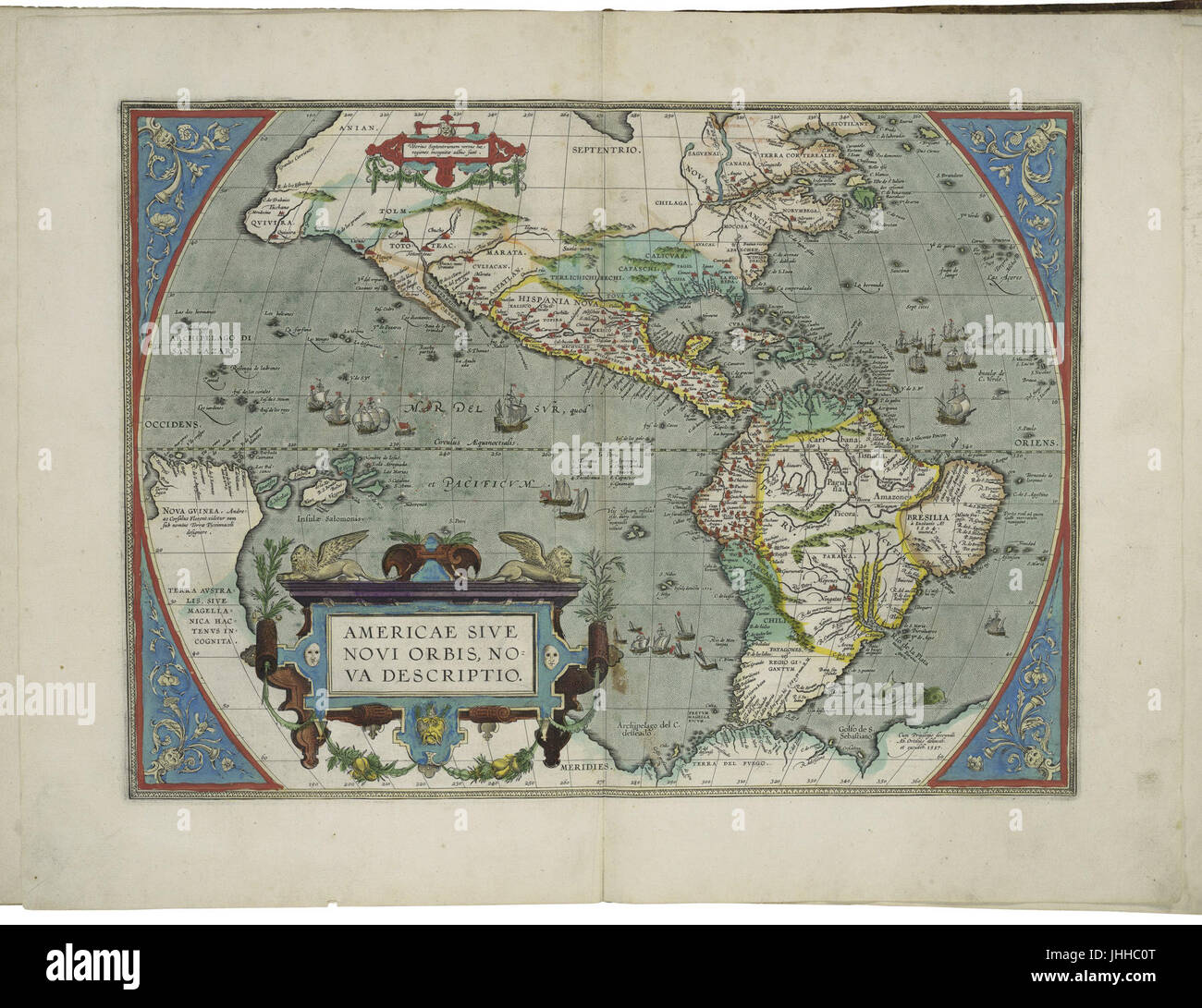 Map of the americas hi-res stock photography and images - Alamy