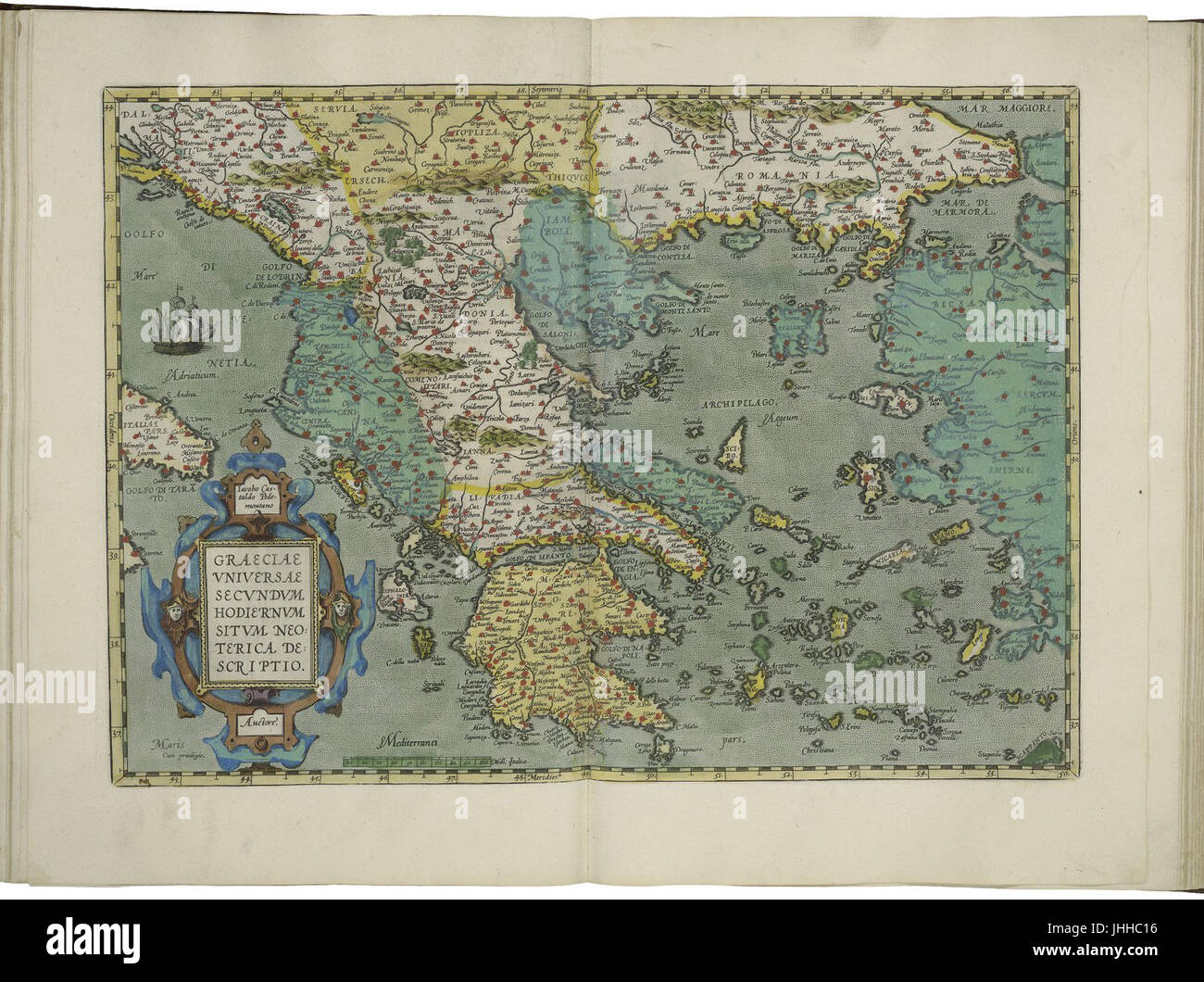 Modern map greece regions hi-res stock photography and images - Alamy