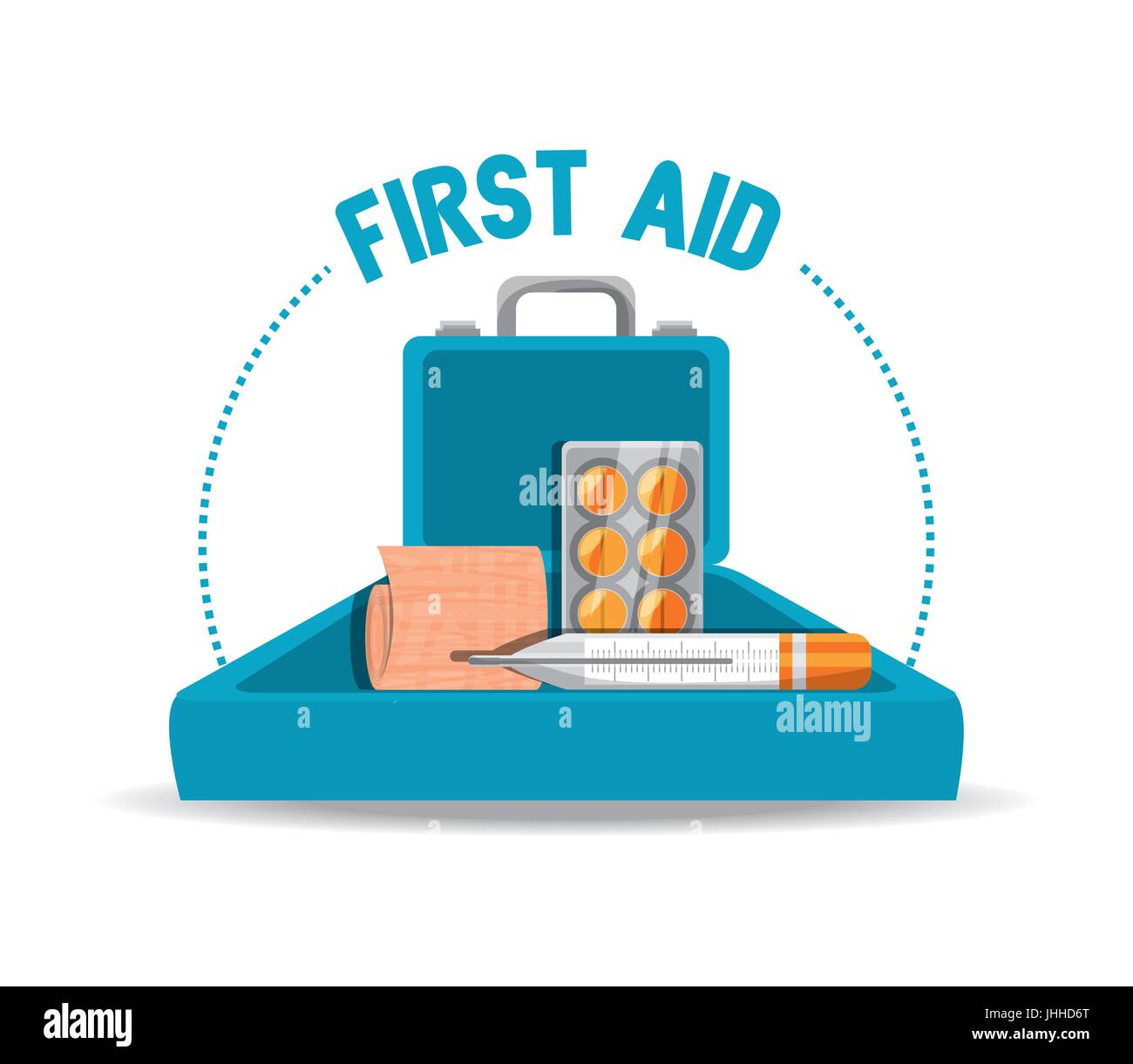 suitcase first aid kit with medical tools Stock Vector Image & Art - Alamy
