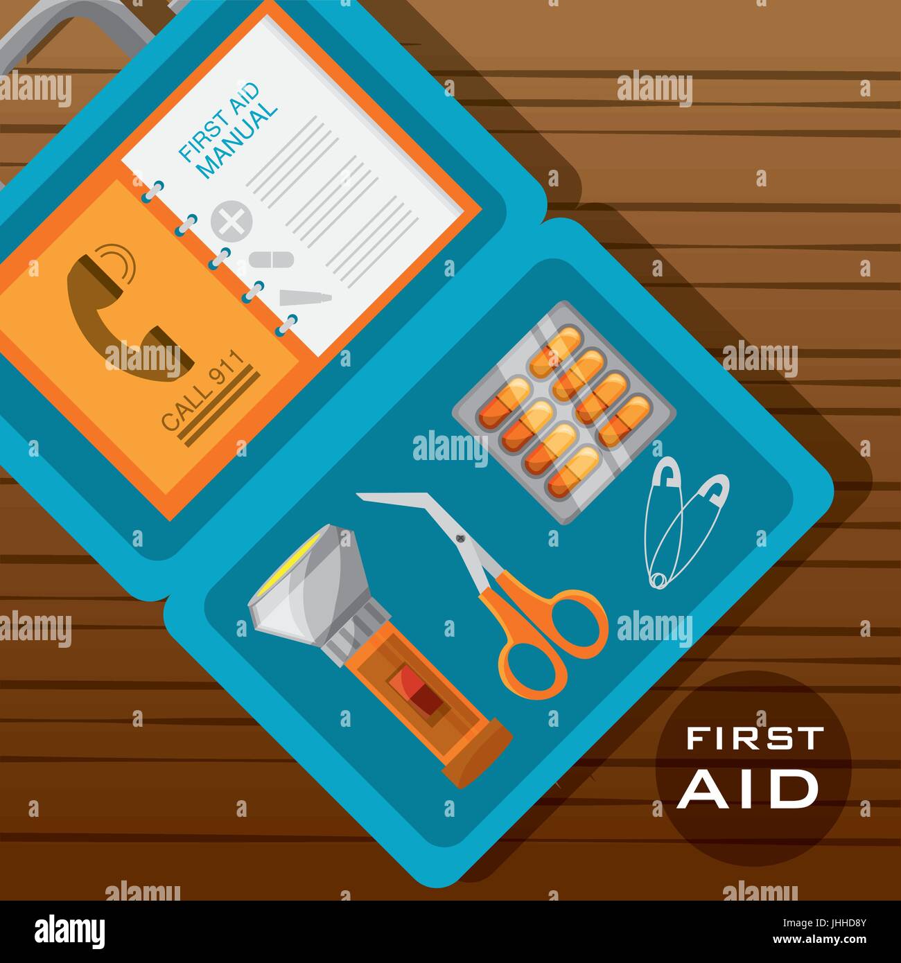 suitcase first aid kit with medical tools Stock Vector Image & Art - Alamy
