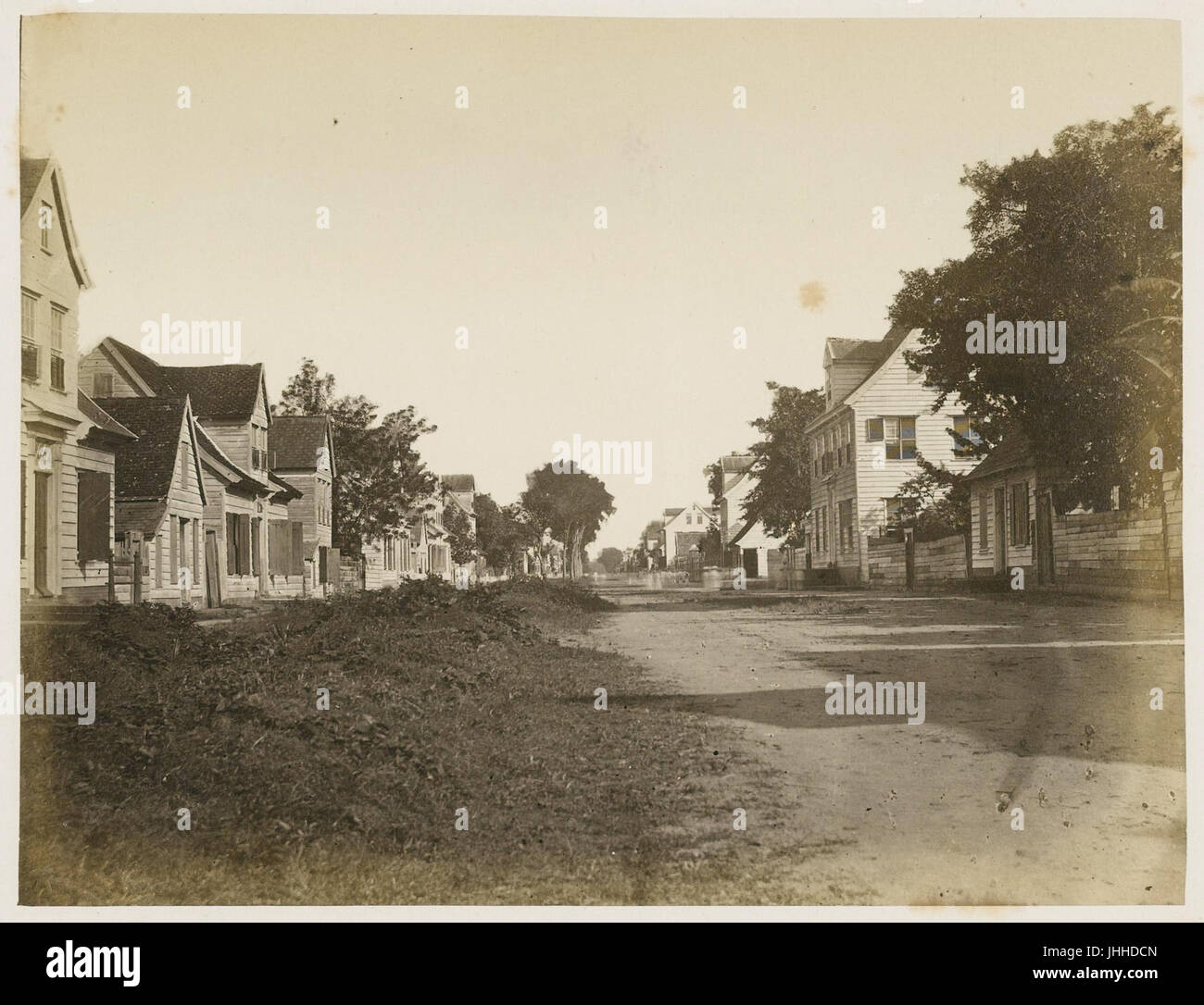 KITLV - 12679 - Keizerstraat in Paramaribo - circa 1890 Stock Photo - Alamy