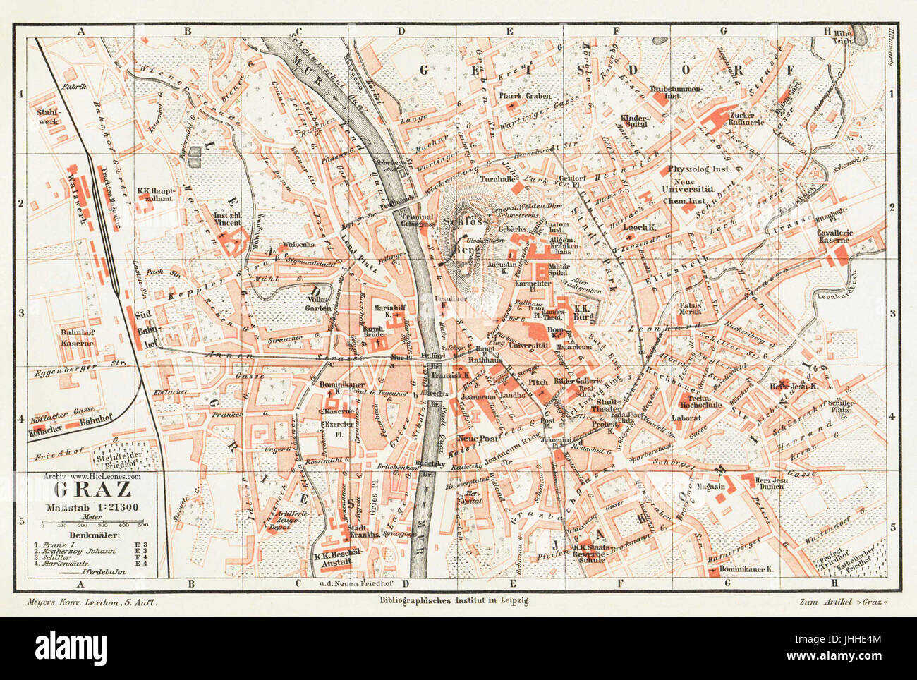 Graz map hi-res stock photography and images - Alamy