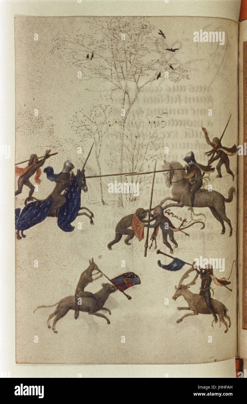 Medieval joust manuscript hi-res stock photography and images - Alamy