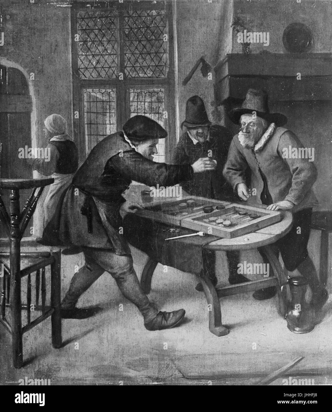 Jan Steen - The Backgammon Players fm1048720 Stock Photo - Alamy