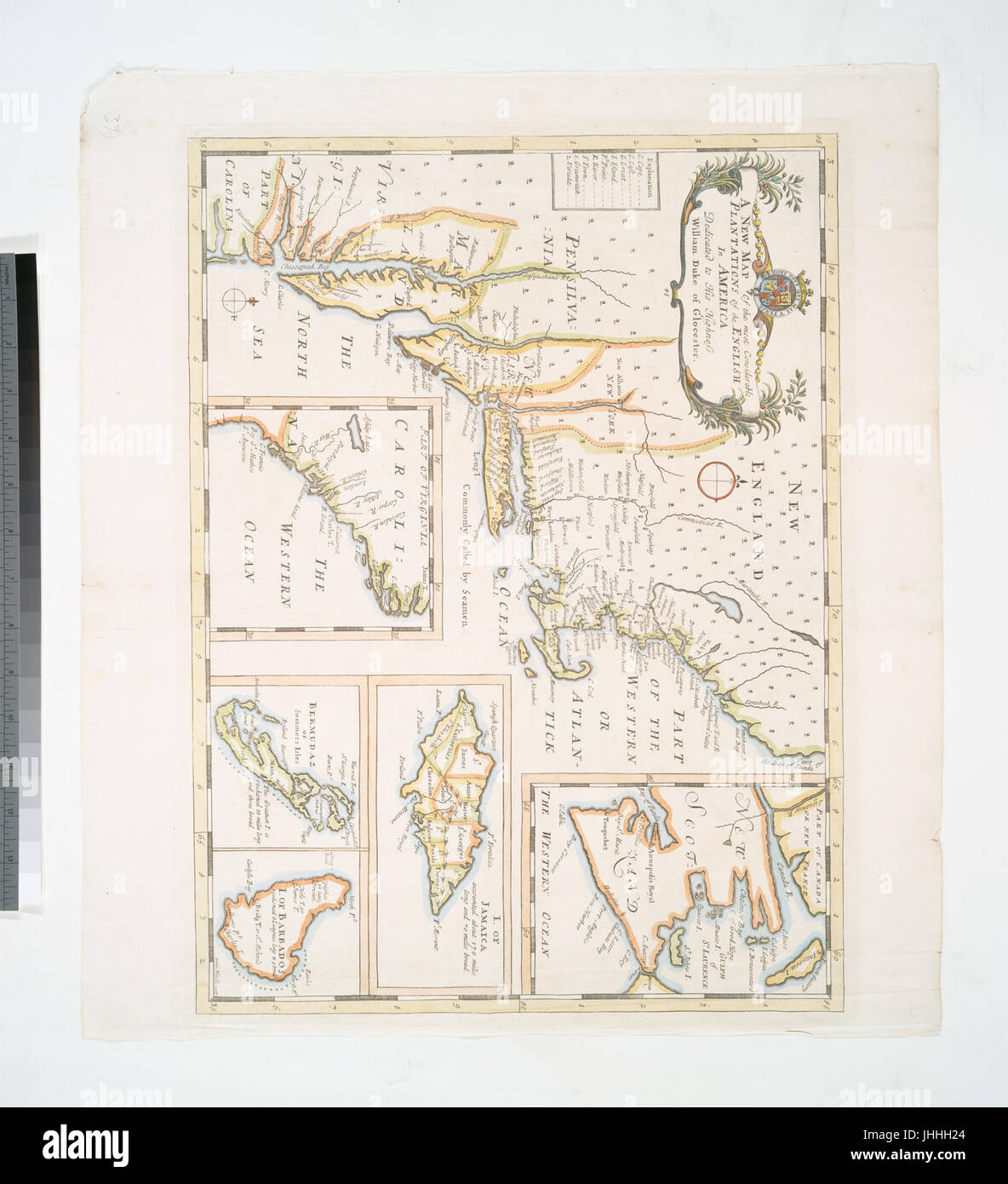 Map english plantations in america hi-res stock photography and images ...