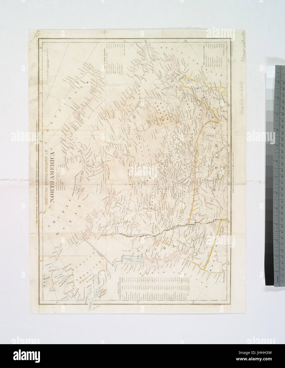 British north america map 19th century hi-res stock photography and ...
