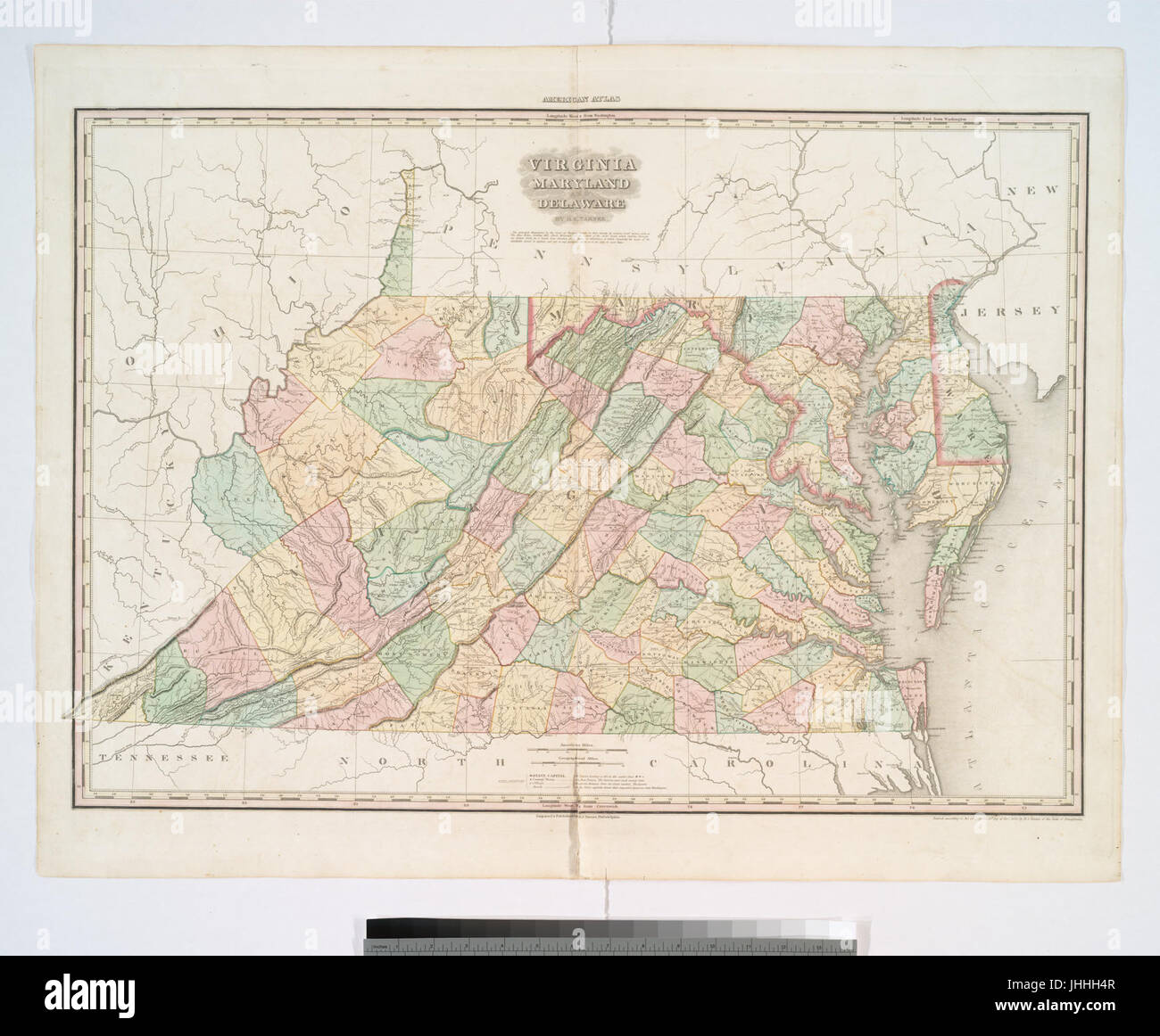 Virginia, Maryland, and Delaware (NYPL b15376687-434442 Stock Photo - Alamy