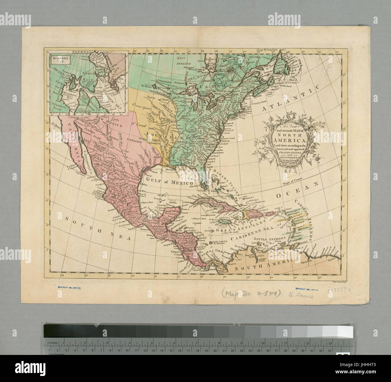 A new and accurate map of North America - laid down according to the ...