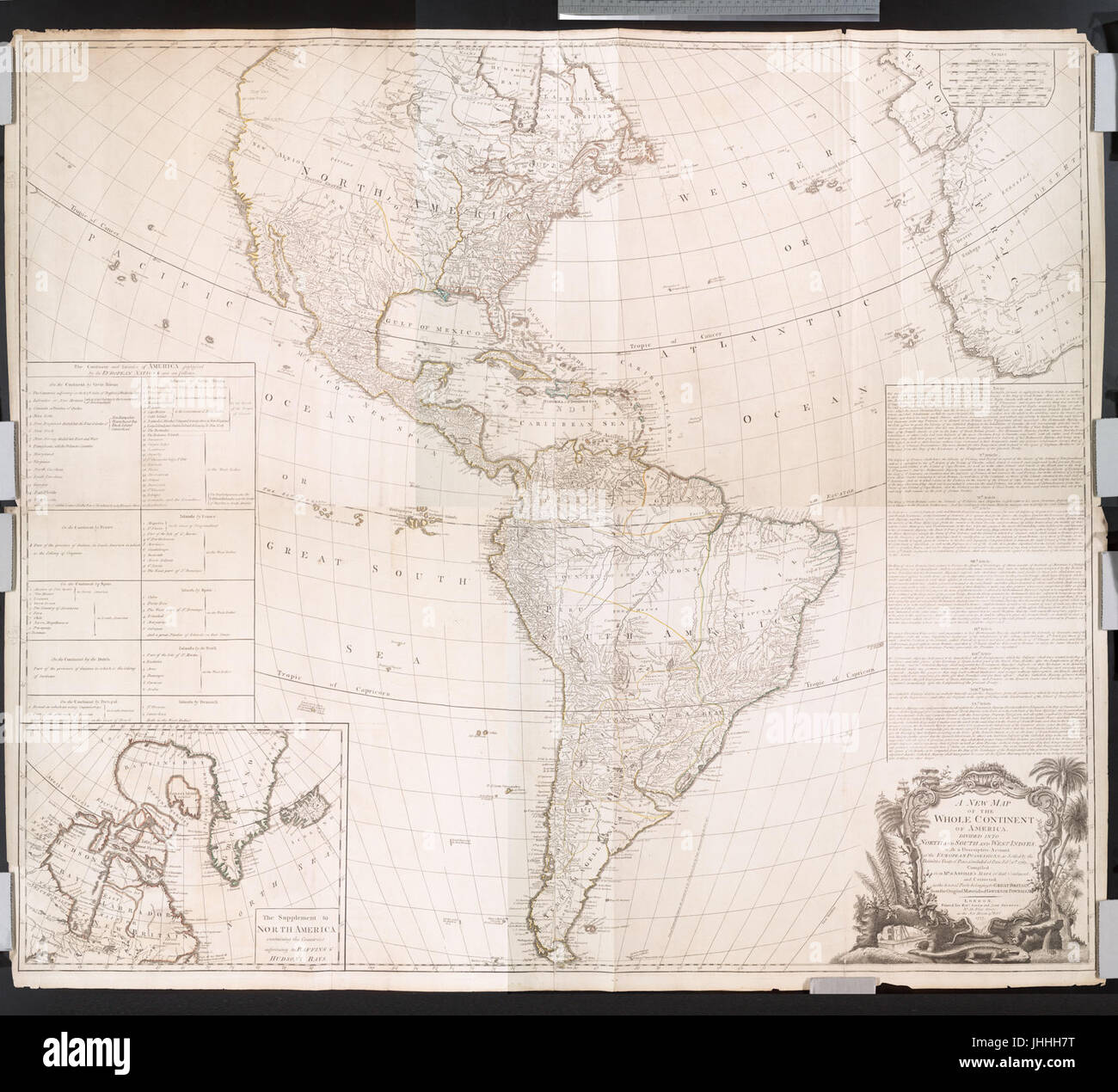 A new map of the whole continent of America - divided into North and ...