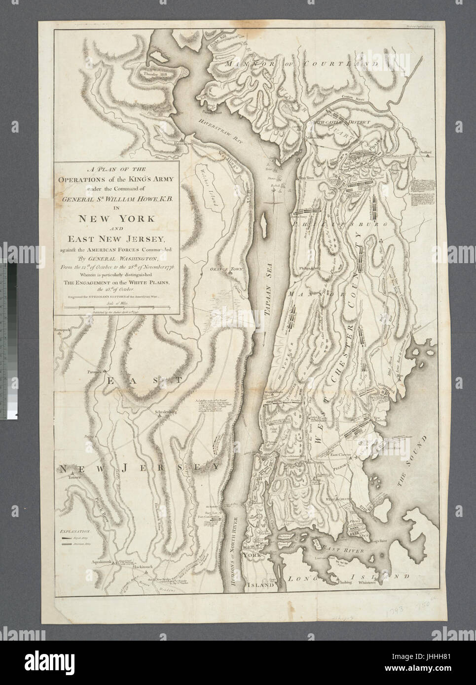A plan of the operations of the King's army - under the command of ...