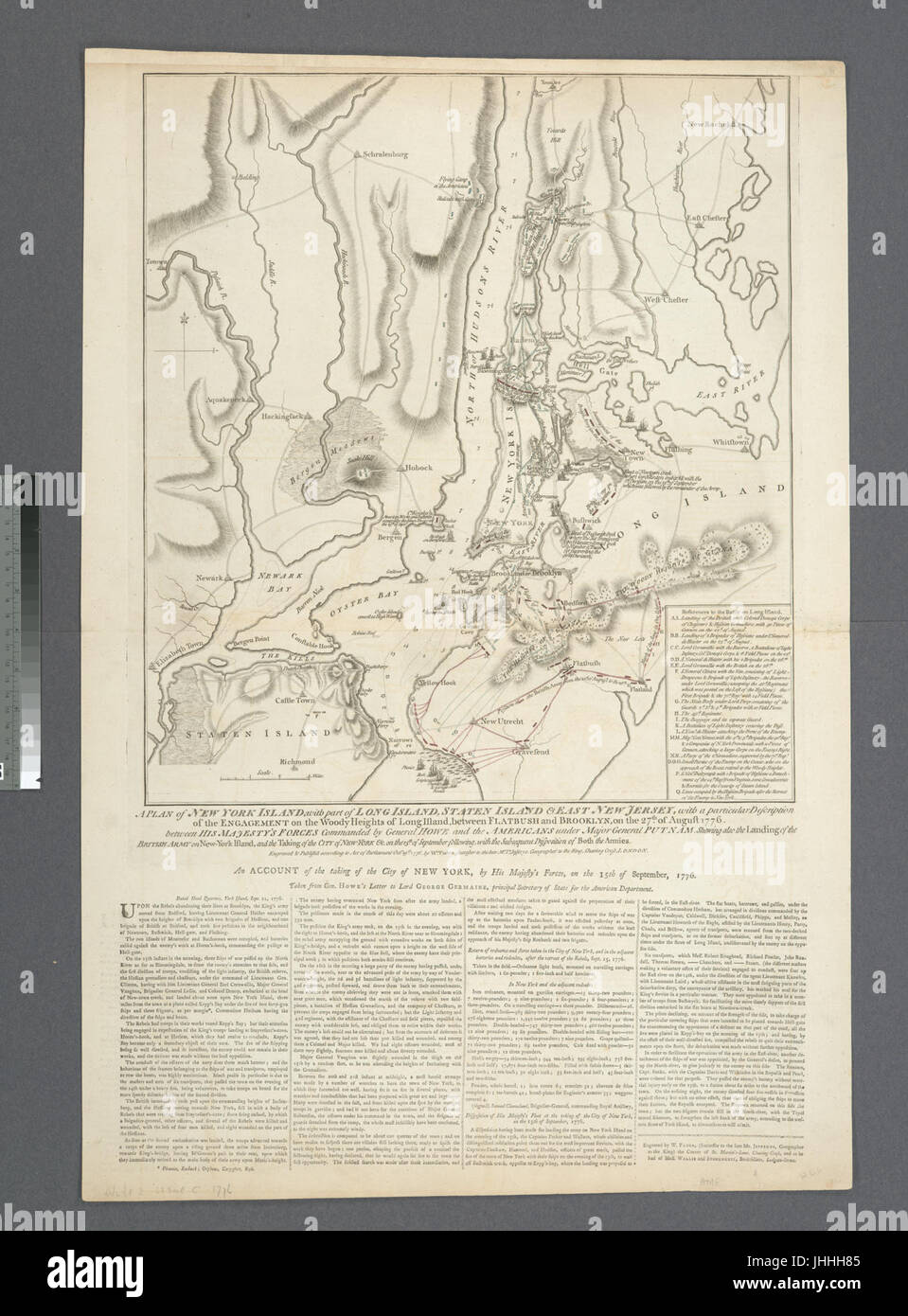 A plan of New York Island, with part of Long Island, Staten Island ...