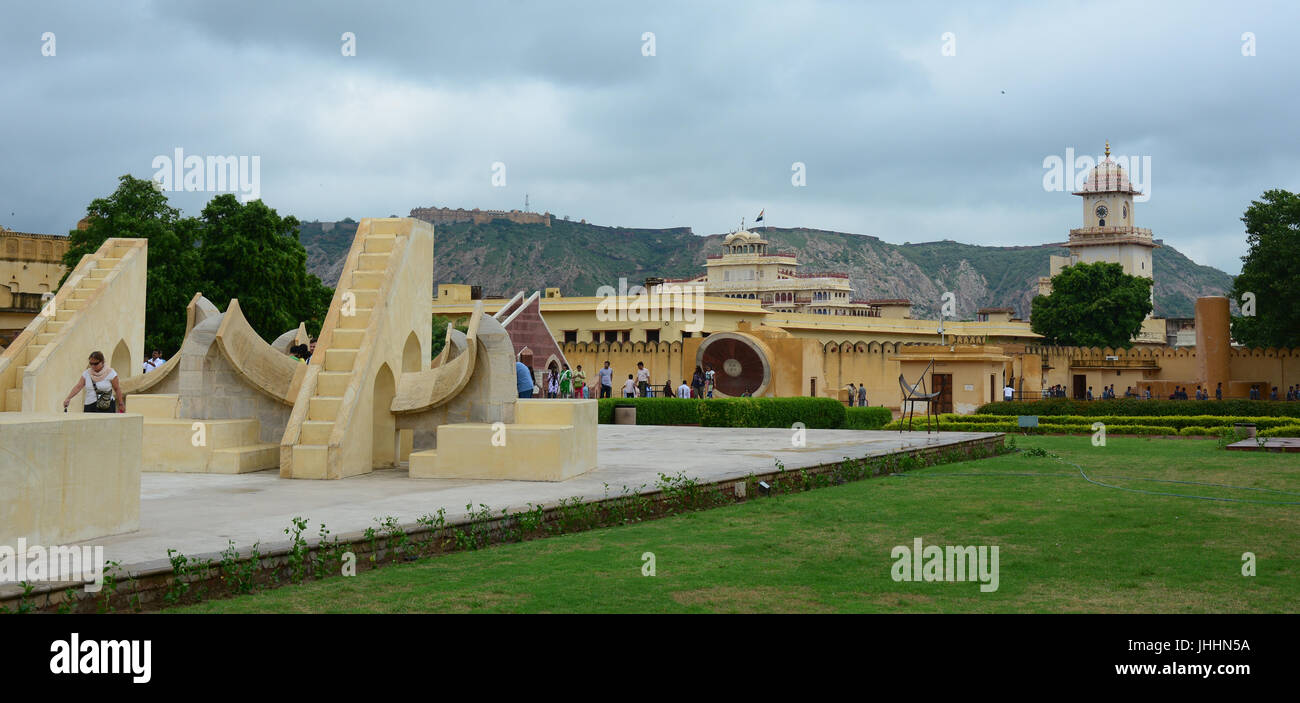 Jaipur, India - Jul 27, 2015. People visit Astronomical Observatory ...