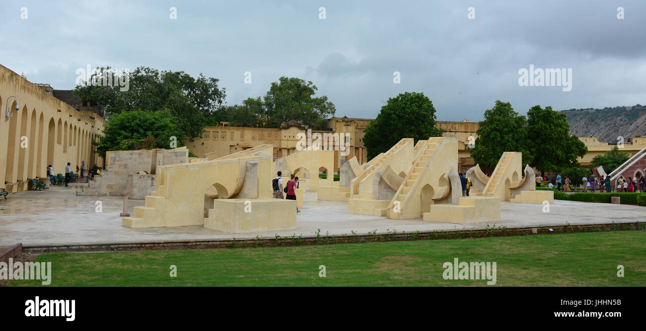 Jaipur, India - Jul 27, 2015. People visit Astronomical Observatory ...