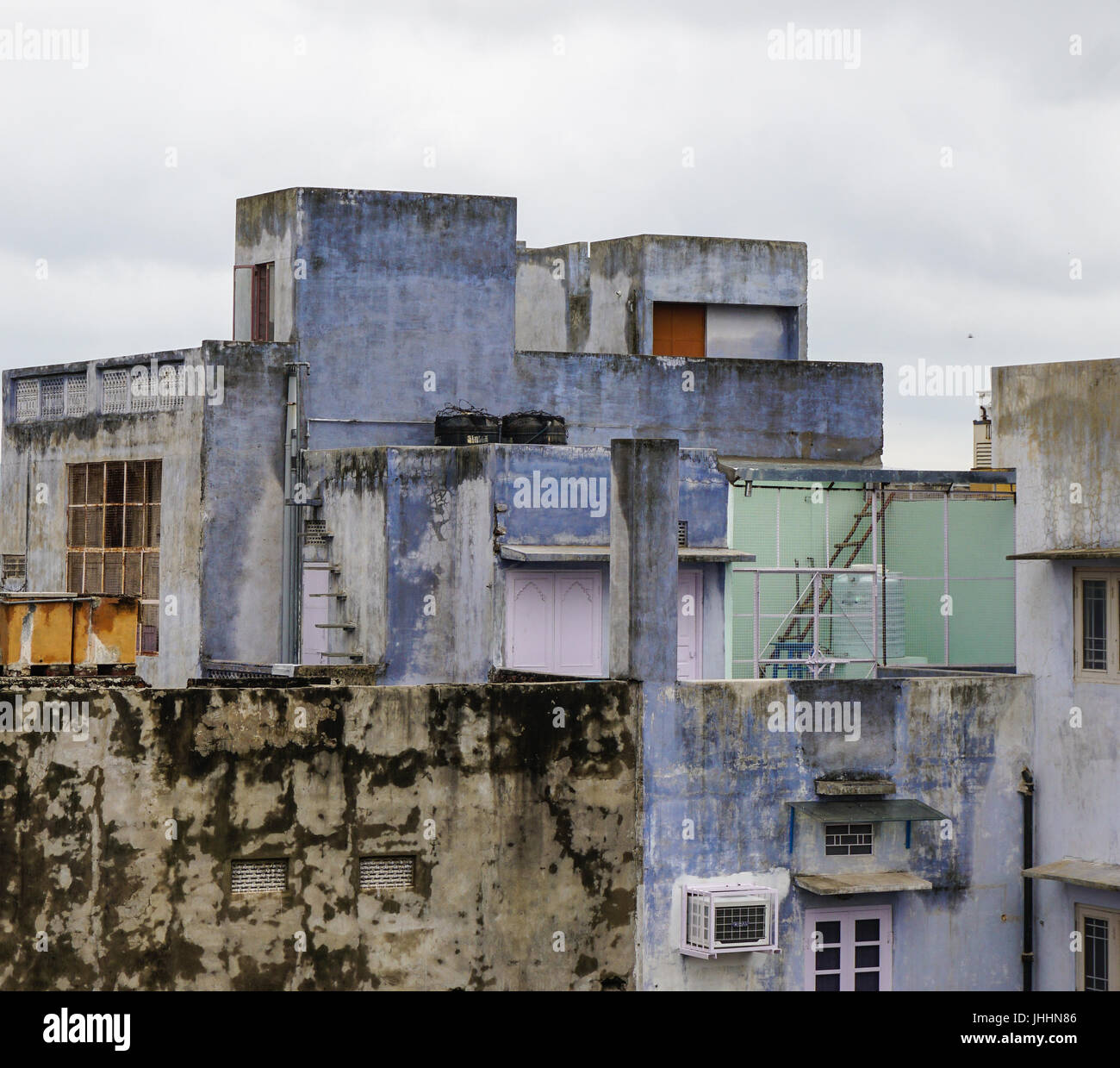 Blue buildings at ancient township in Jaipur, India Stock Photo - Alamy