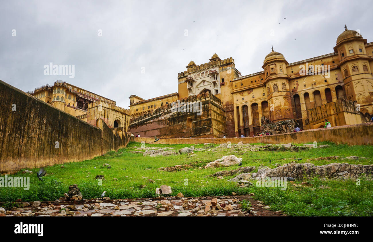 Amer (Amber) Fort in Jaipur, India. Amer Fort is the best tourist ...