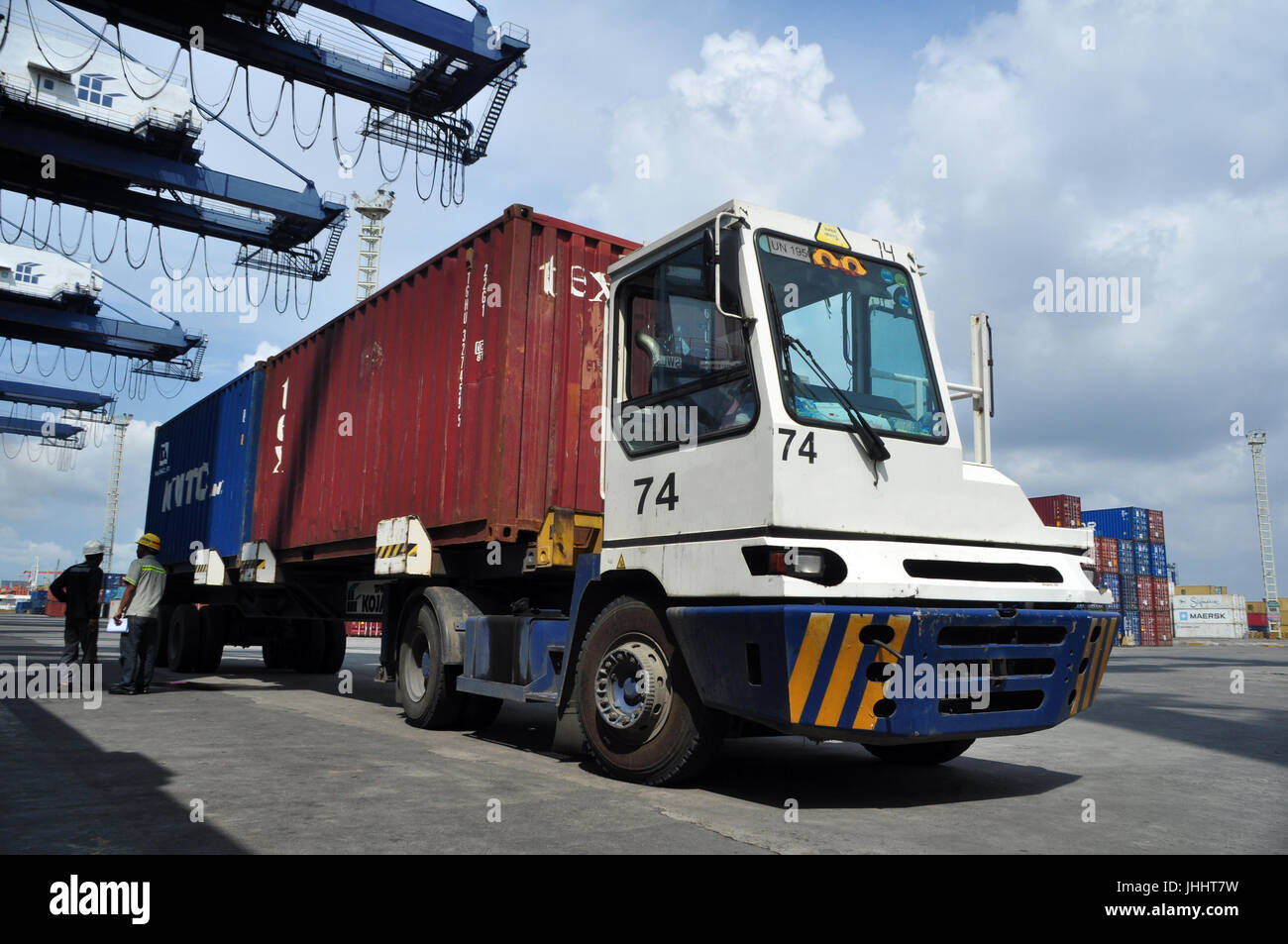 Container trucks hi-res stock photography and images - Alamy