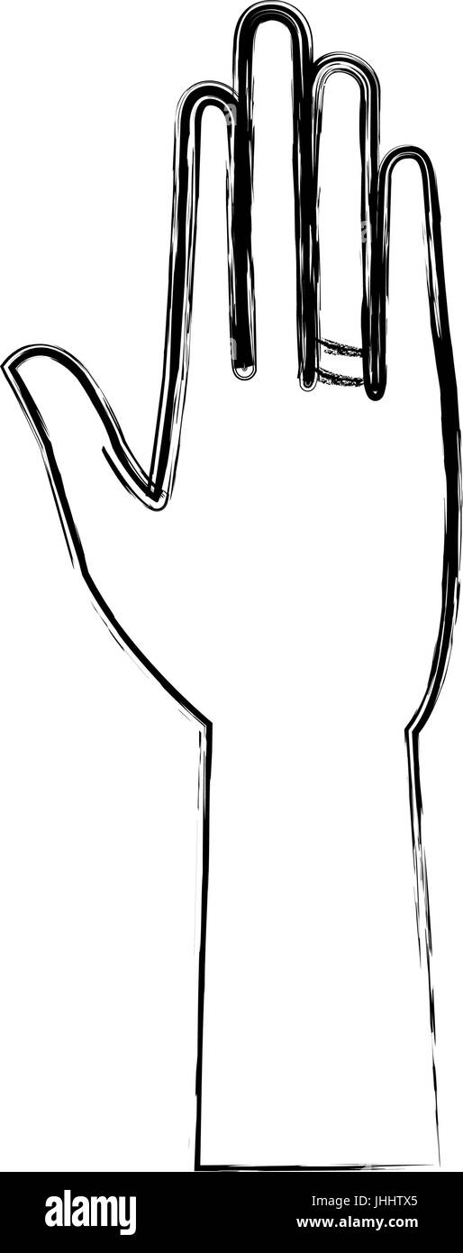 hand open palm with ring icon Stock Vector Image & Art - Alamy