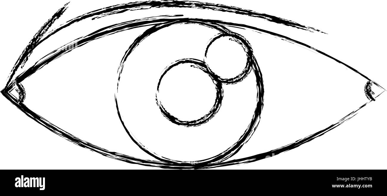 eye look optical vision eyebrow symbol Stock Vector Image & Art - Alamy