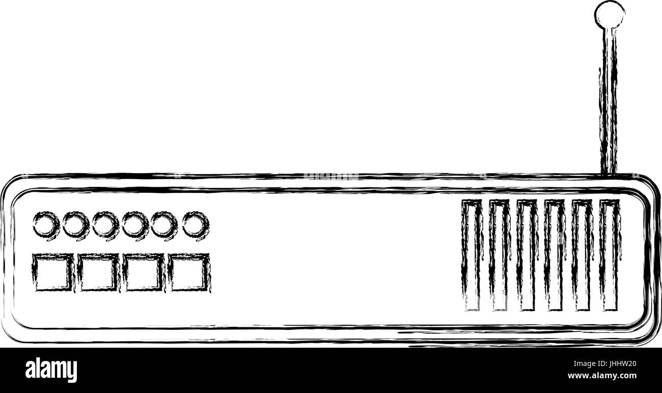 Network modem Black and White Stock Photos & Images - Alamy